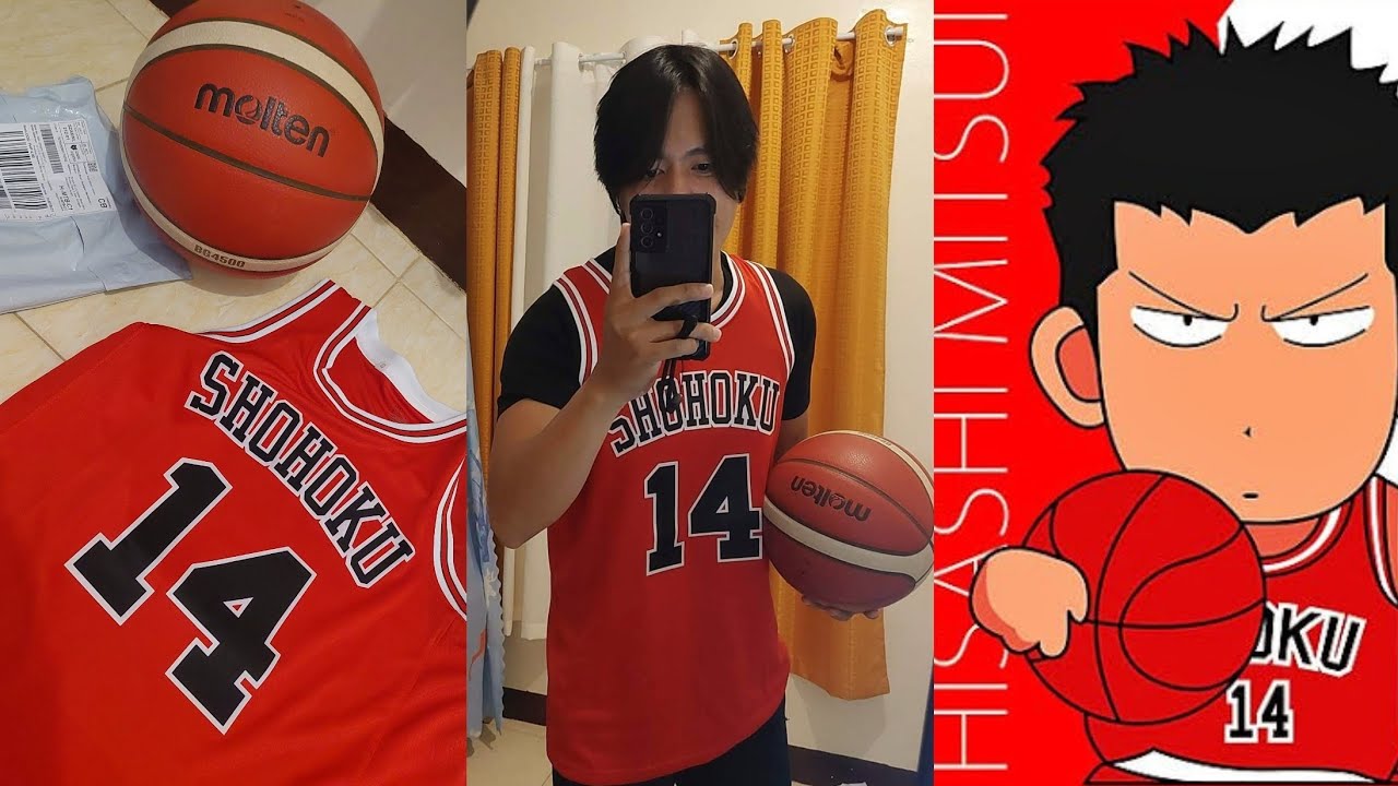 High Quality Slam Dunk Shohoku #14 Basketball Jersey Hisashi Mitsui ...