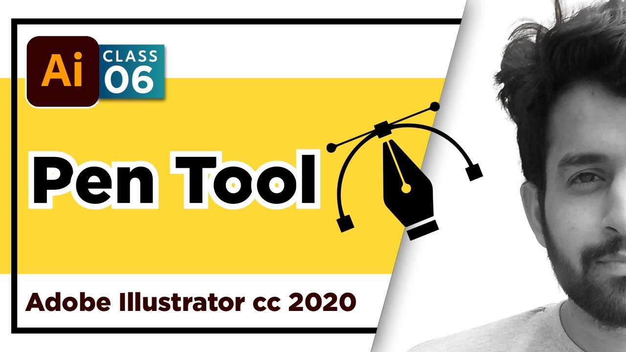 Pen tool in Adobe Illustrator training - Class 6 | Urdu - YouTube