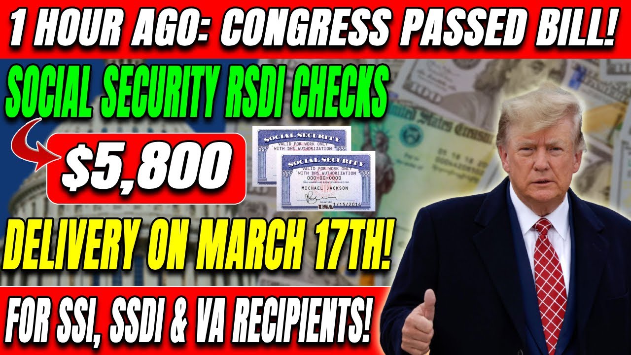 1 HOUR AGO: Congress Approves $5,800 Social Security RSDI Checks – Mark ...