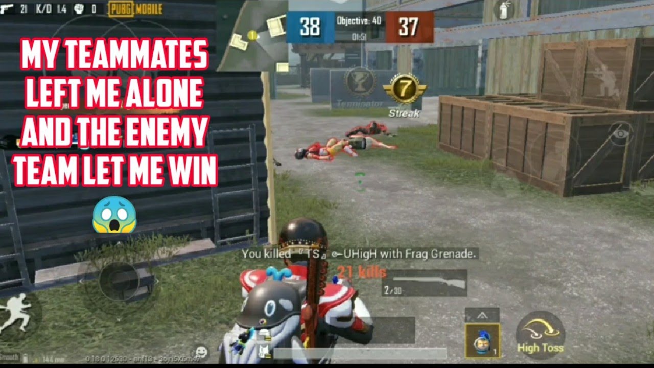 TEAMMATES LEFT ME ALONE | THE ENEMY TEAM LET ME WIN 😱 | TDM | PUBG ...