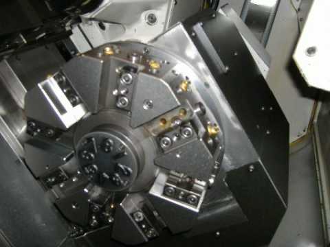USED OKUMA MODEL LU300BB 4-AXIS TWIN TURRET CNC LATHE WITH OKUMA OSP ...