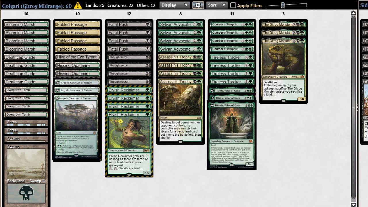 Titania, Voice of Gaea in Golgari Gitrog Midrange! | Pioneer BGx Deckbuilding - YouTube