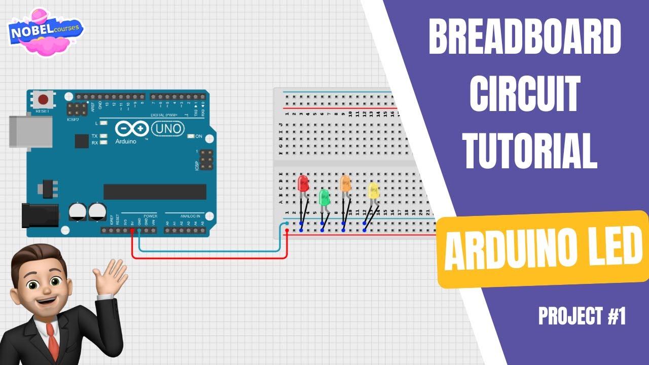 How to Build an LED Circuit with Arduino & Breadboard: Step-by-Step ...