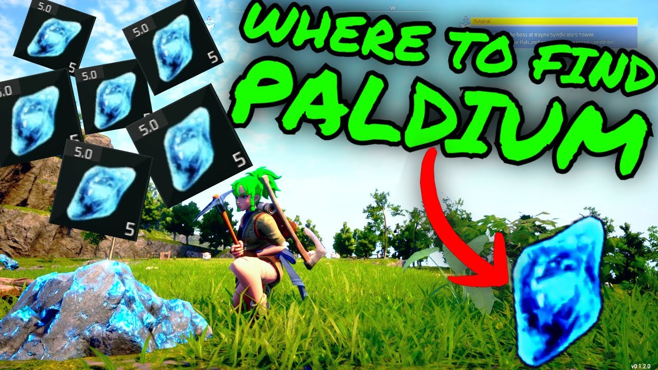Where to find TONS of PALDIUM in PALWORLD!! - YouTube