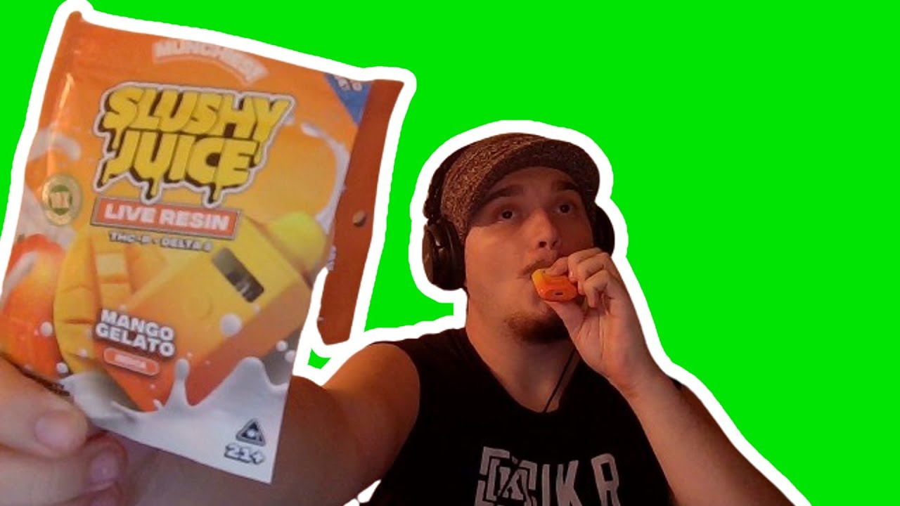 Delta Munchies Mango Gelato Slushy Juice 4g Disposable review - YouTube