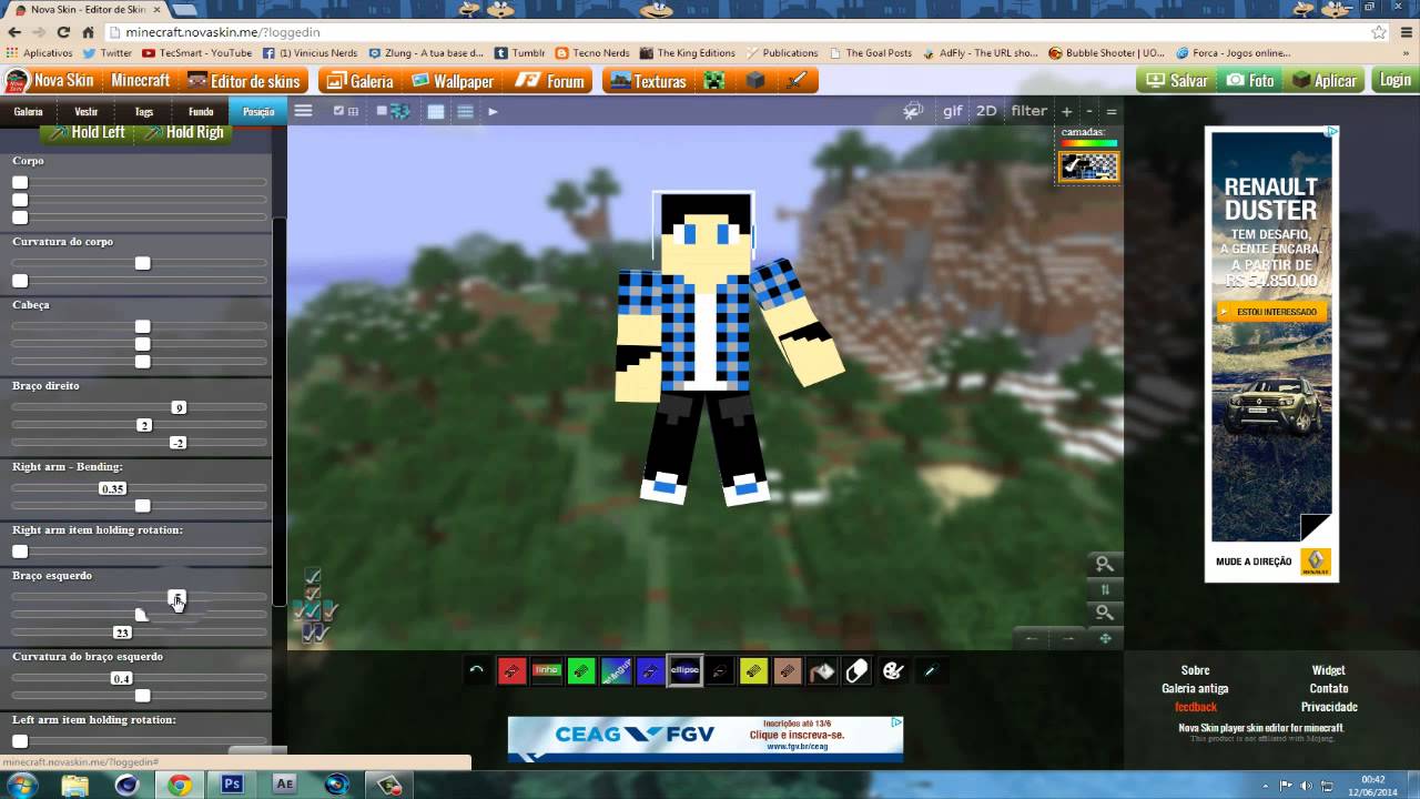 Como criar um banner de minecraft SIMPLES *--* - YouTube