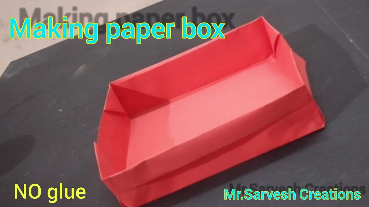 Making paper box || Mr.sarvesh creations - YouTube