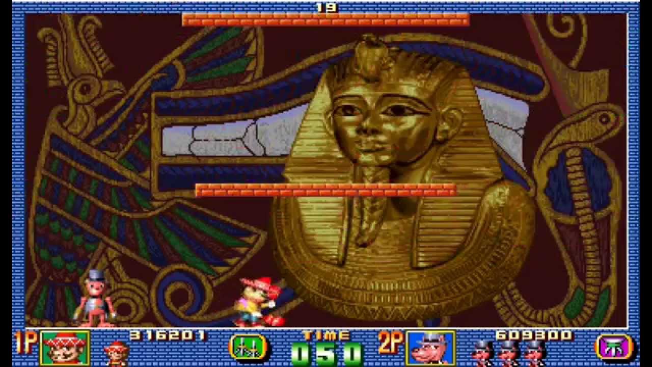 Pang 3 arcade 2 player Netplay 60fps - YouTube