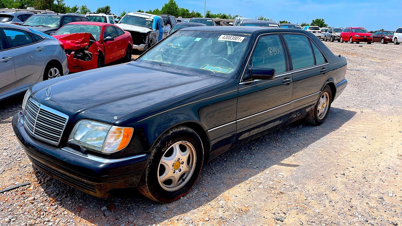 Copart Walk Around 7-28-21 + $800 Mercedes S420 - The Last W140 - YouTube