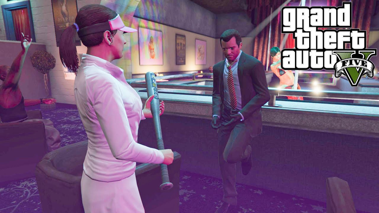 Amanda Catches Michael At The Club In Gta 5 Gta 5 Real Life Pc Mod Youtube