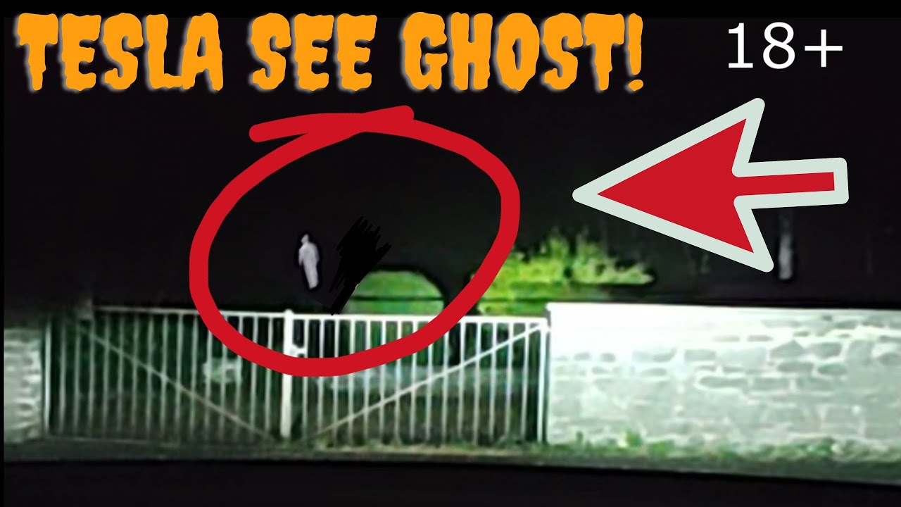 Tesla sieht Geister😨😬😱 Tesla can see Ghost - YouTube