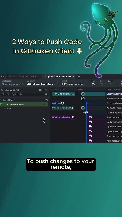 2️⃣ Ways to Push Code in GitKraken Desktop 🦑 #learngit #shorts - YouTube