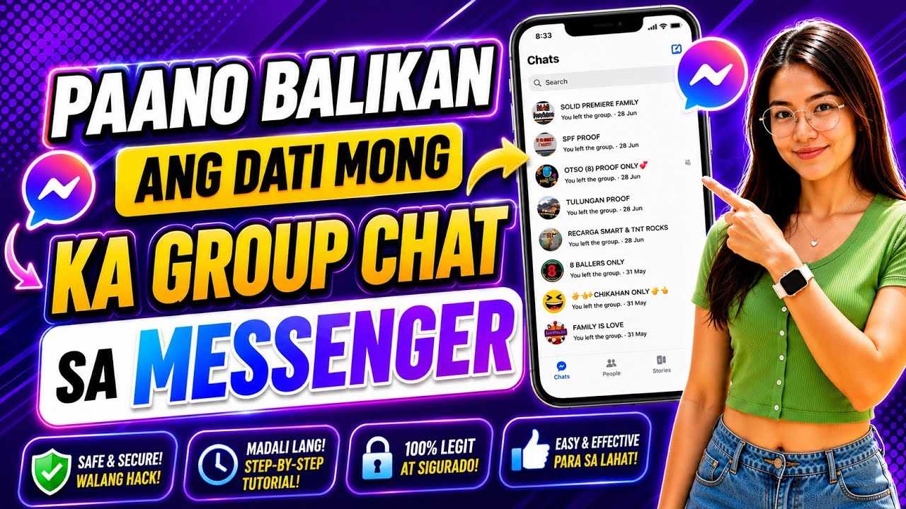 Paano Balikan Ang Dati Mong Ka Group Chat Sa Messenger - YouTube
