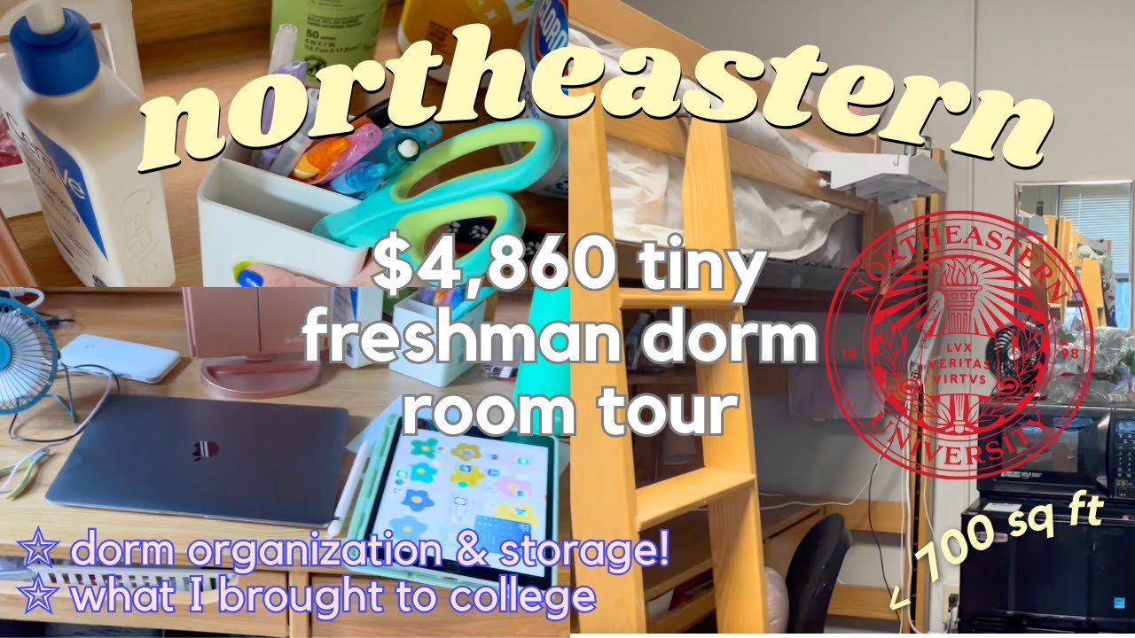 $4,860 Northeastern dorm room tour & closet organization~cheapest ...