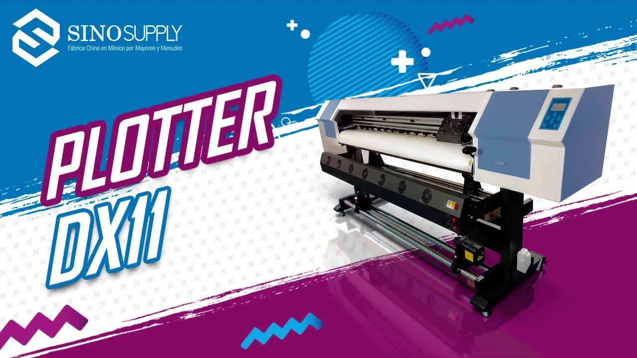 Plotter DX11 de sublimación Sino Supply - YouTube