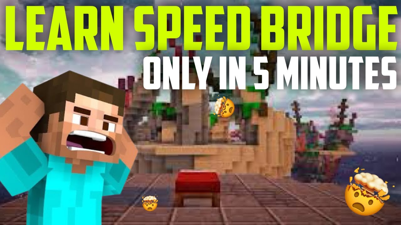 Learn speed bridging only in 5 minutes🤯 || MINECRAFT || MUDDIT ! - YouTube