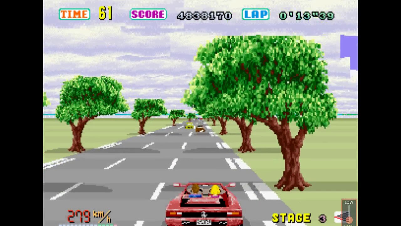 Outrun 1986 (Arcade) Goal E - YouTube