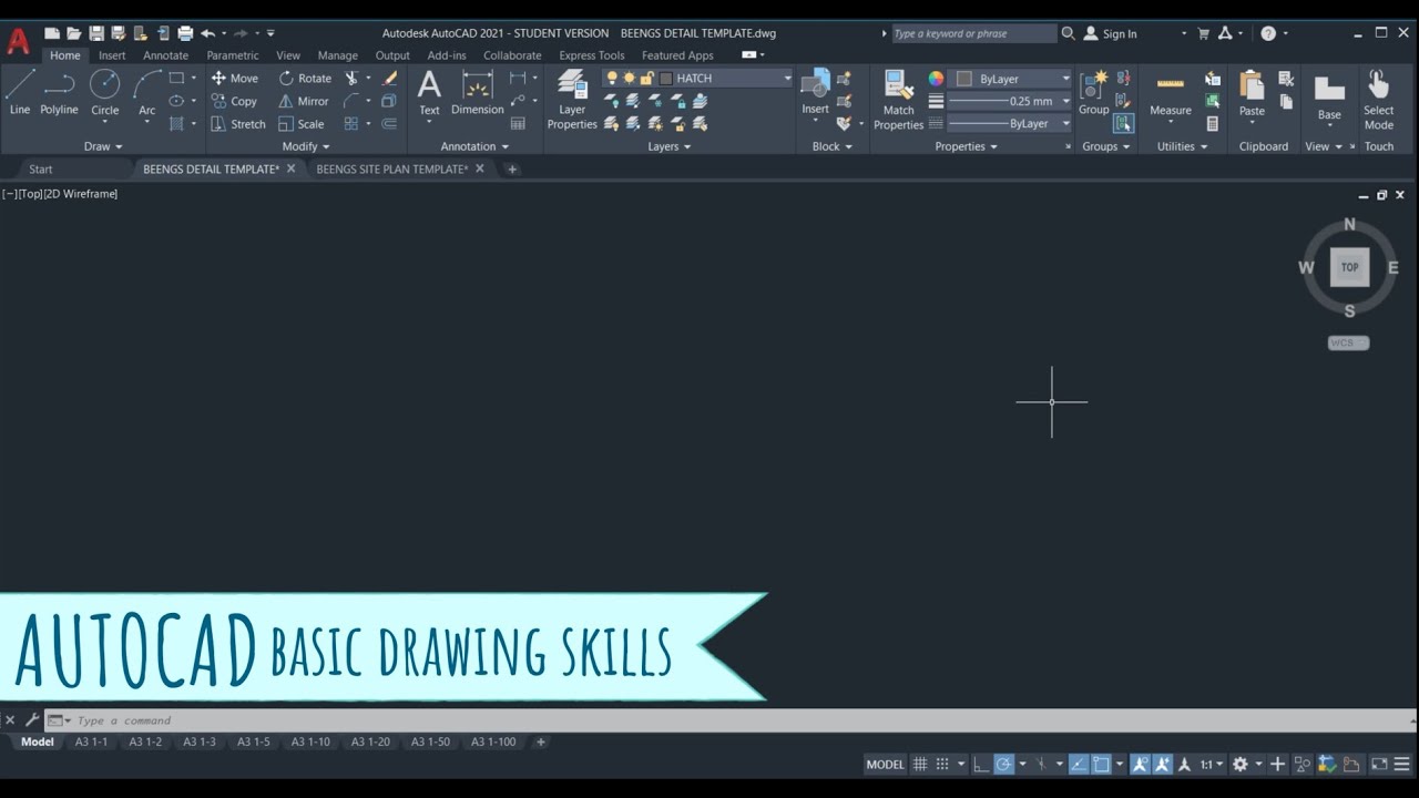 Basic Drawing Skills in the Detail Template - YouTube