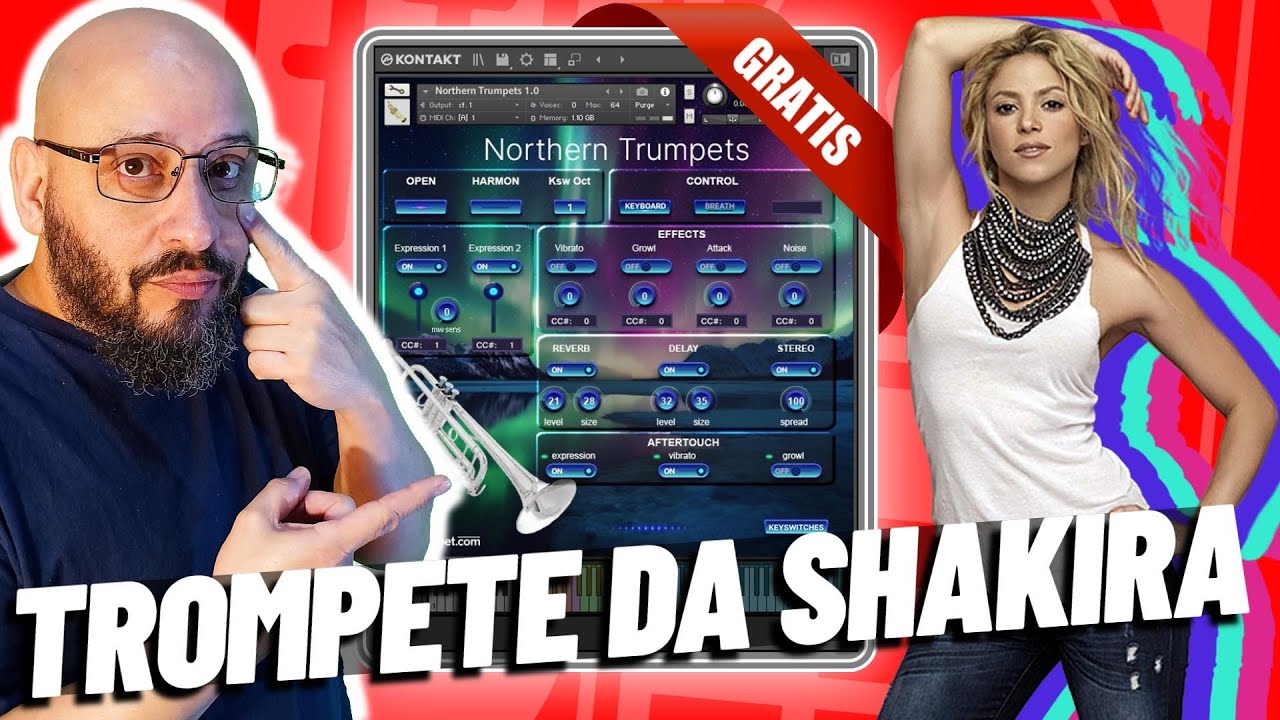 "NORTHERN TRUMPETS" Trombete da "SHAKIRA" / #ProduçãoMusicalFácil - YouTube