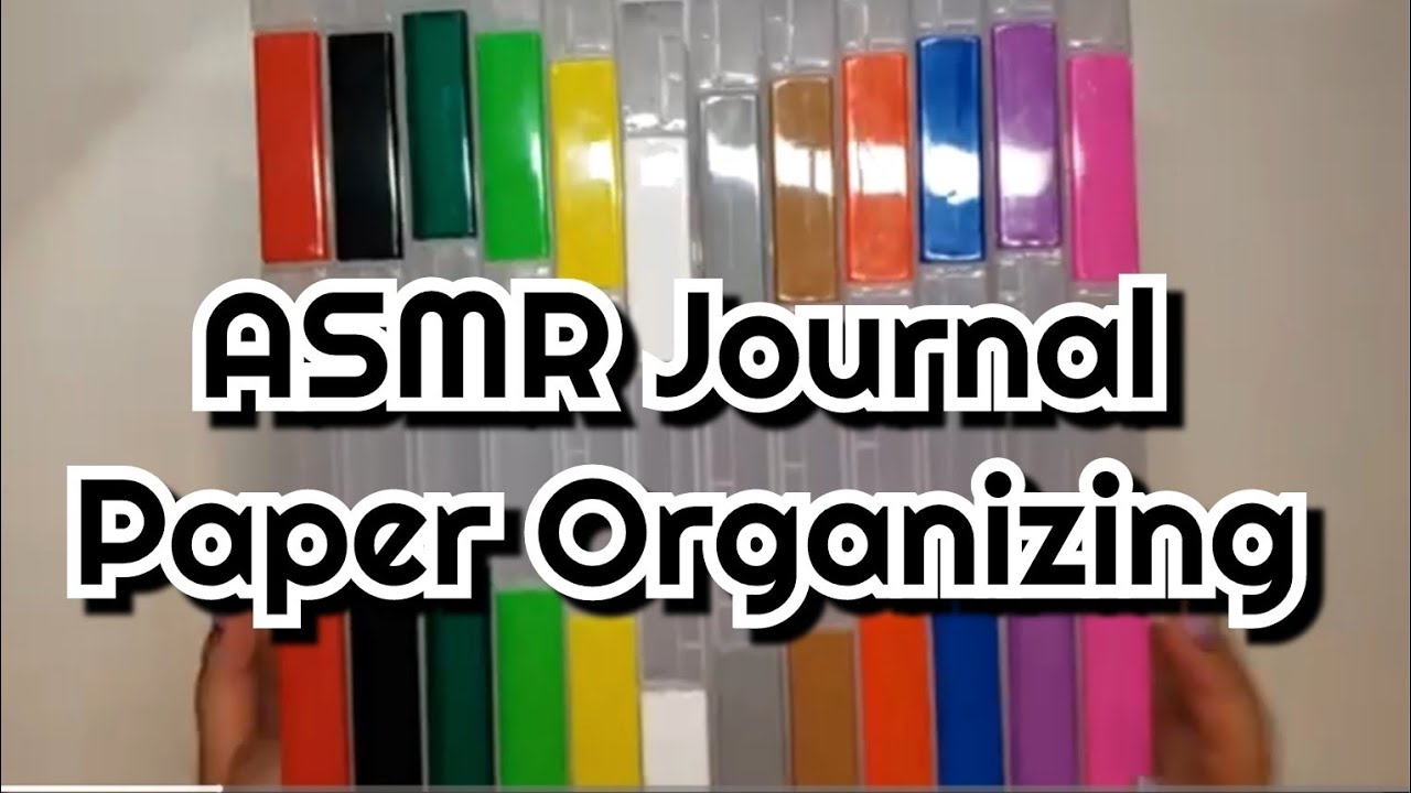 ASMR: Organize Paper with Me / Journal Supplies / Junk Journaling - YouTube