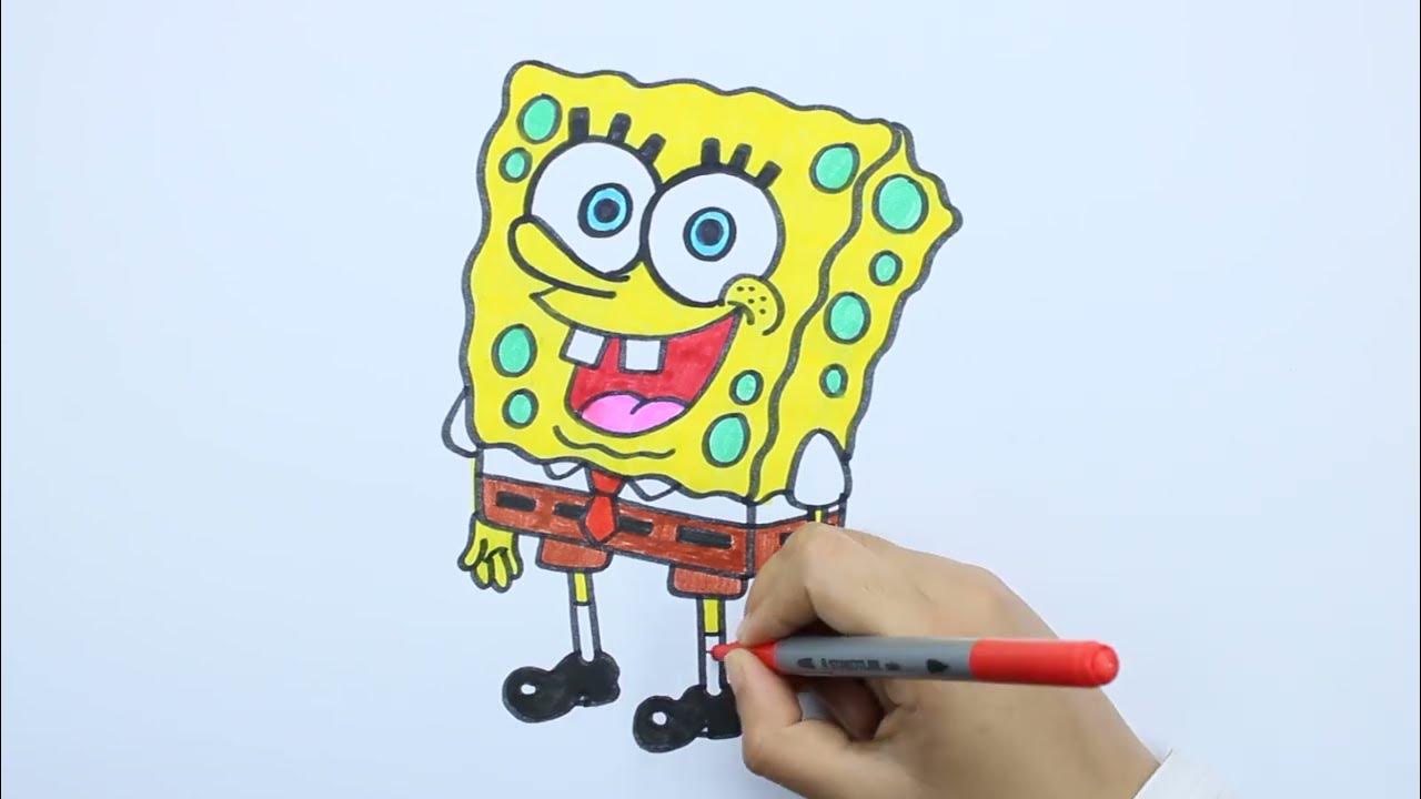 How to draw Spongebob - YouTube