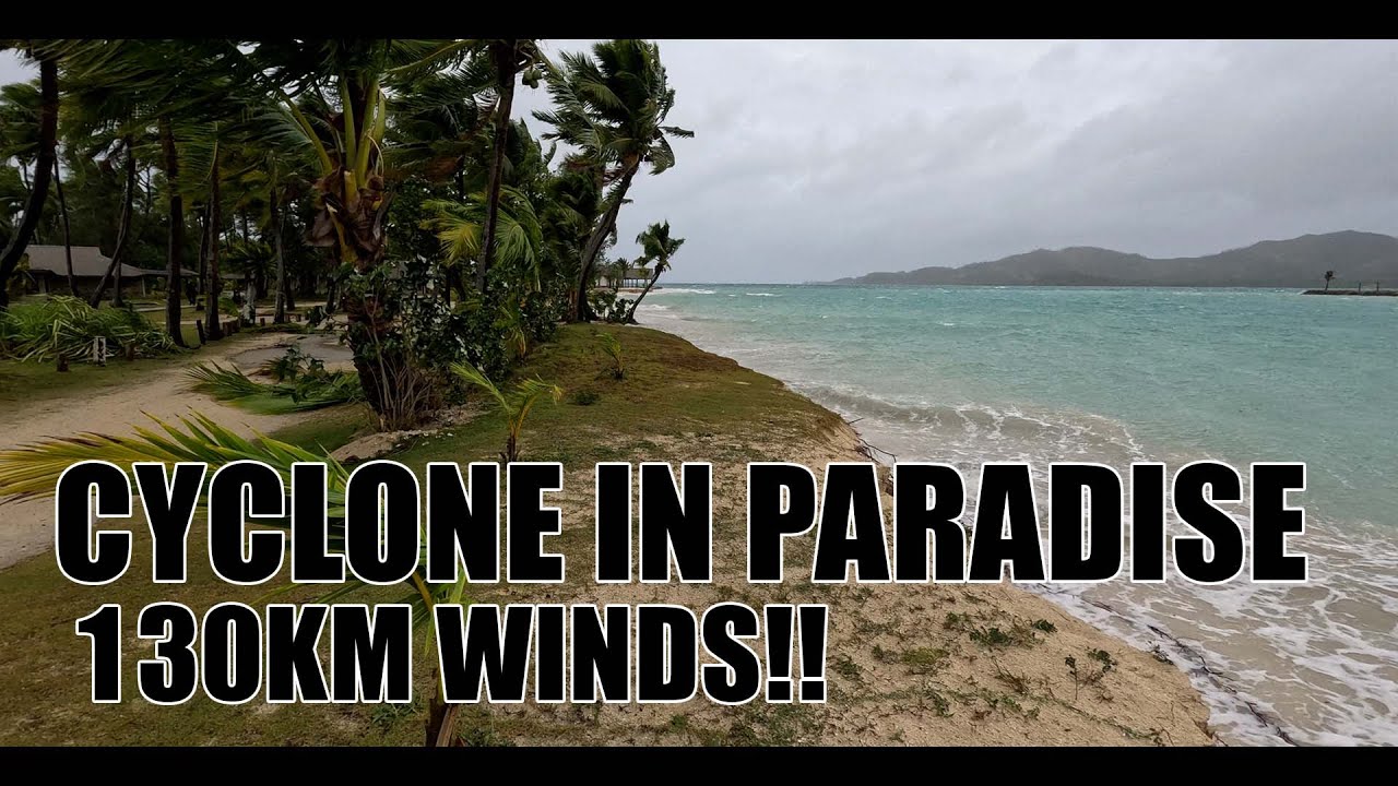 Cyclone Mal! 130km winds, Stuck and nowhere to go!! - YouTube