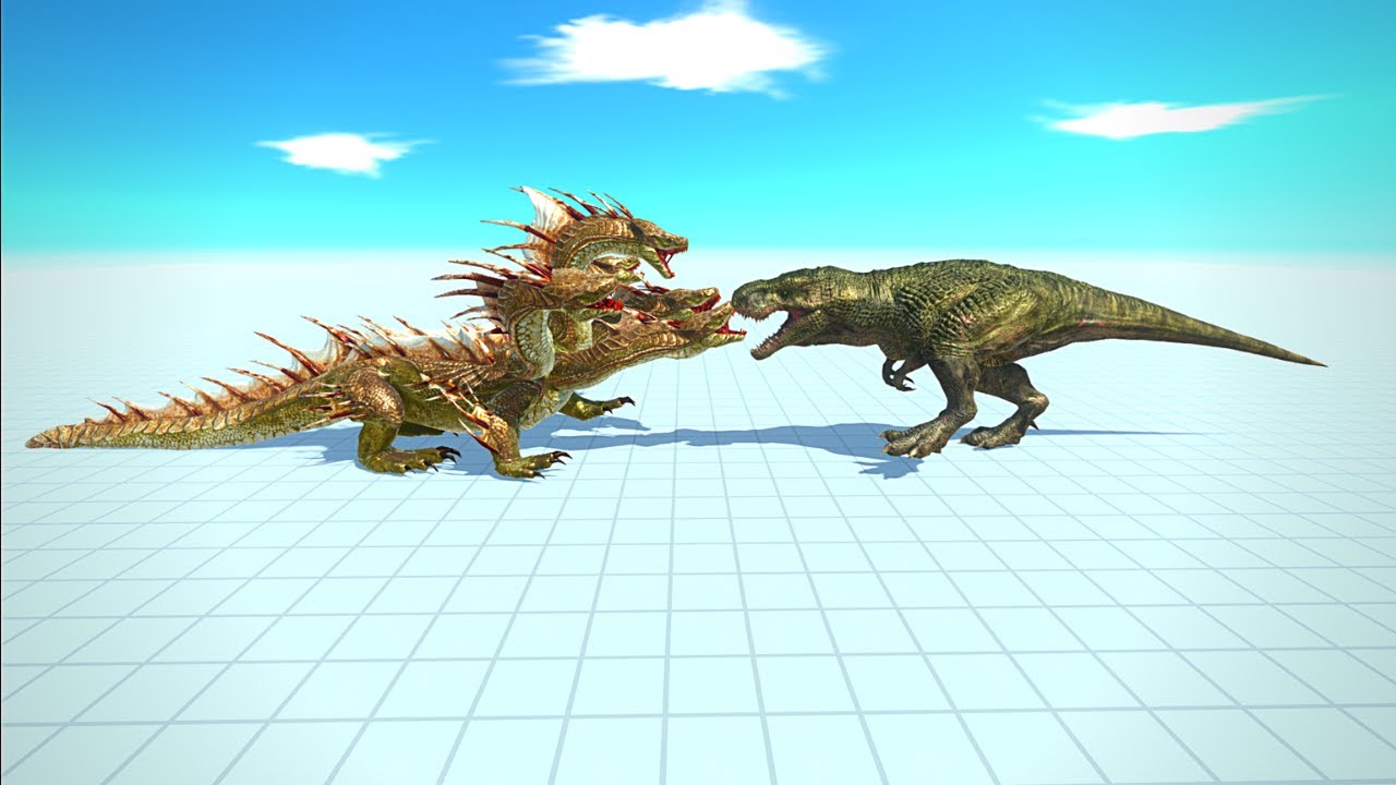 NEW HYDRA vs T-REX - Animal Revolt Battle Simulator - YouTube