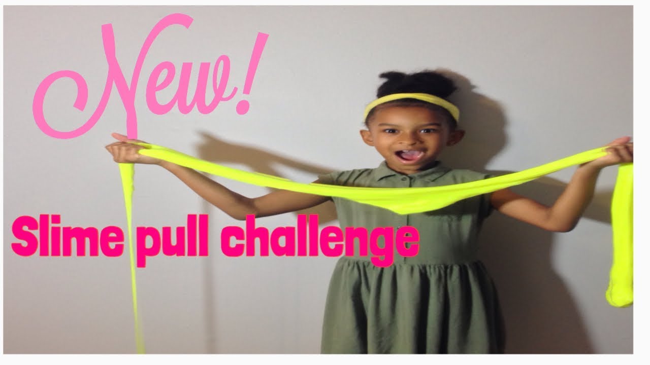 Slime Pull Challenge - Fun Slime Challenge - YouTube