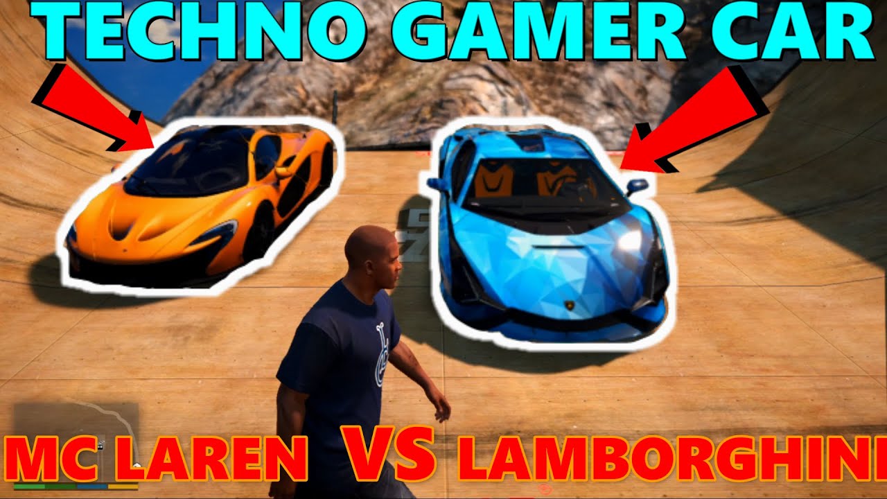 TECHNO GAMER CAR VS AJ GAMING CAR | TECHNO CAR VS AJ CAR | TECHNO VS AJ ...