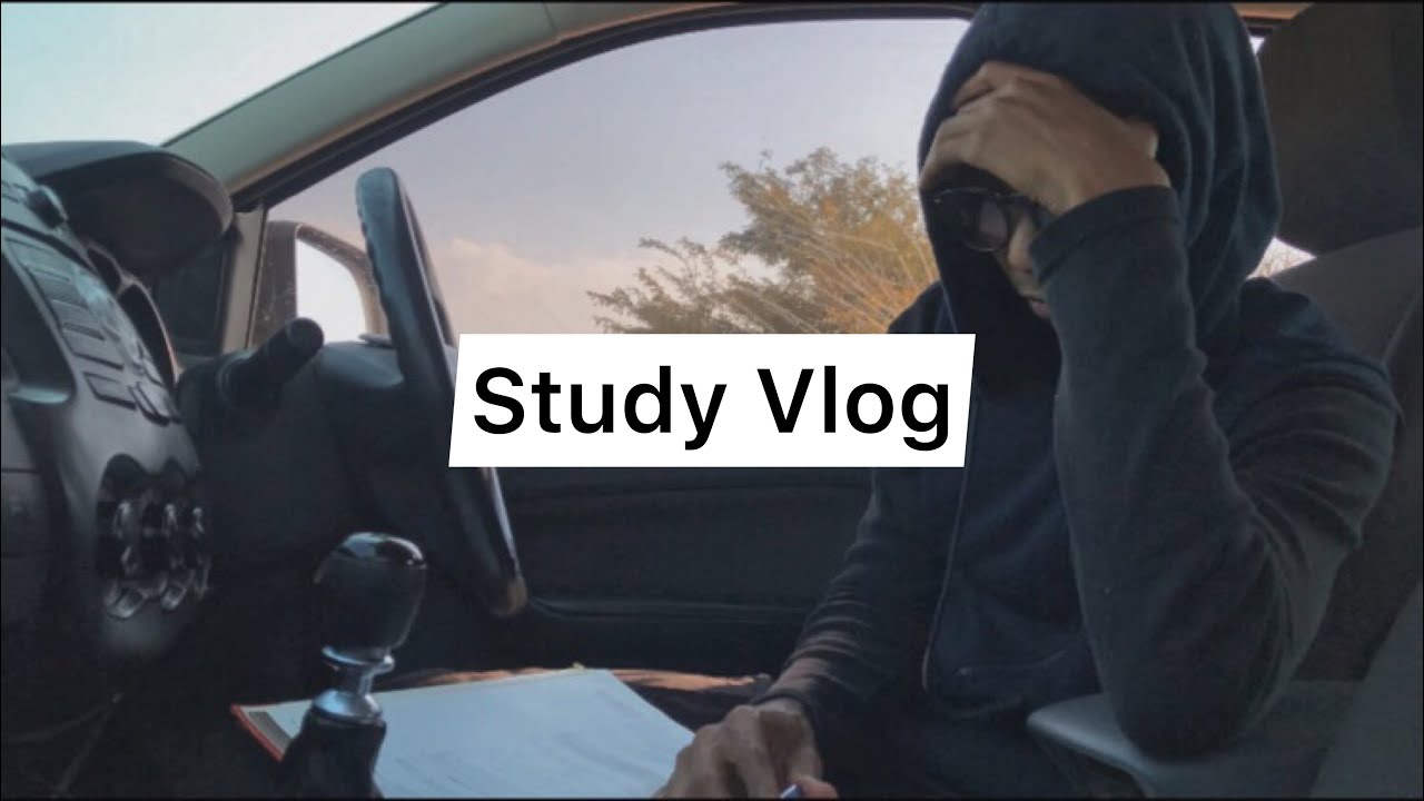 Studying in the Car (my back hurts) | STUDY VLOG - YouTube