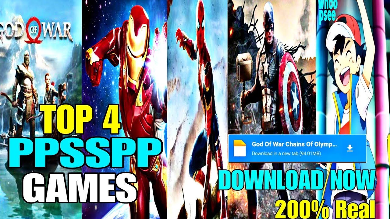 TOP 4 BEST PPSSPP GAMES / how to download ppsspp games /ppsspp games ...