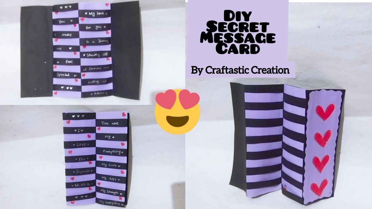 Secret Message Card | How To Make Secret Message Card | Magic Card ...