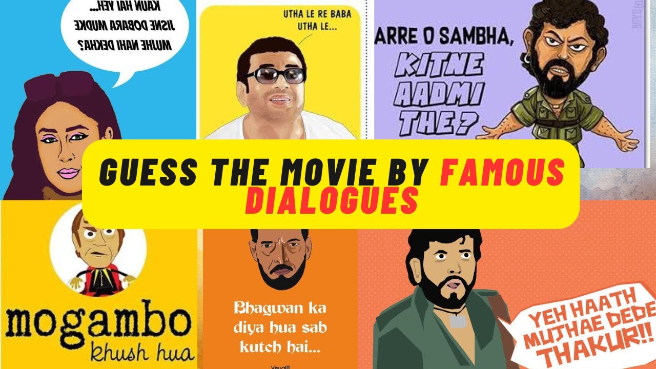 Guess the movie by its dialogue| Guess the Hindi Movie By Famous ...