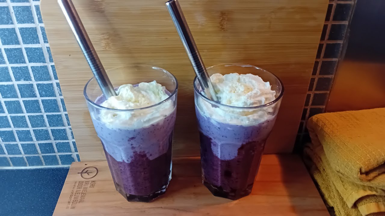 Healthier choice Grimace Shake inspired purple smoothie recipe | No ...