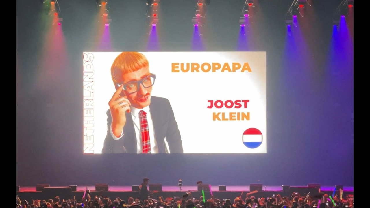 Joost Klein Europapa LIVE in Amsterdam at Eurovision in Concert ...