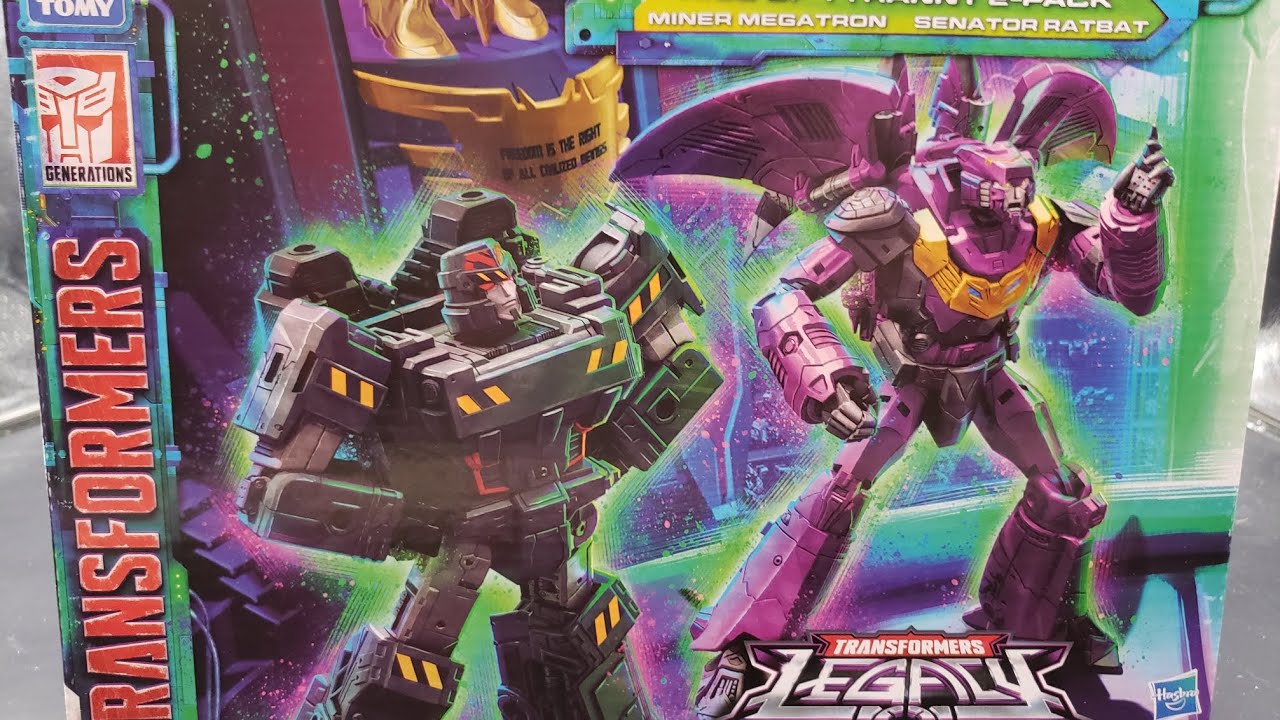 Transformers Legacy Evolution Rise of Tyranny 2-pack Miner Megatron ...