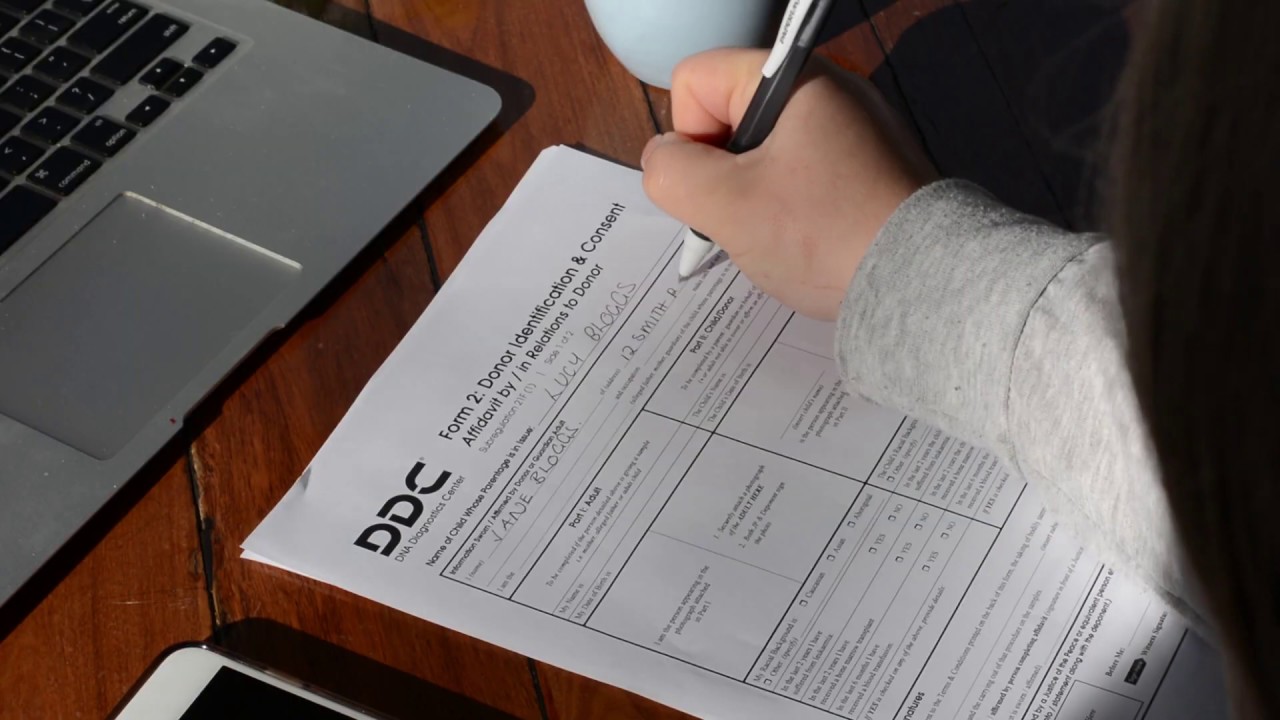 How to complete a NATA DNA Paternity Test Affidavit Form - YouTube