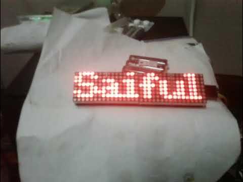 Arduino Text Scrolling using MD_PAROLA - YouTube