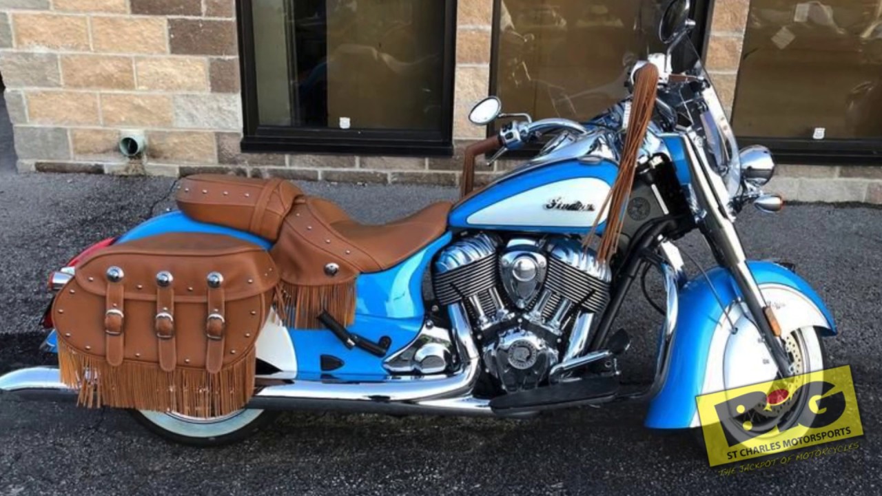 2018 Indian Motorcycle® Chief® Vintage ABS Sky Blue over Pearl White ...