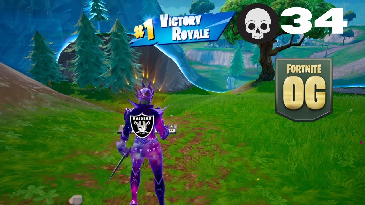 34 Elimination Solo Vs Squads "Zero Build" Win Gameplay (Fortnite OG ...
