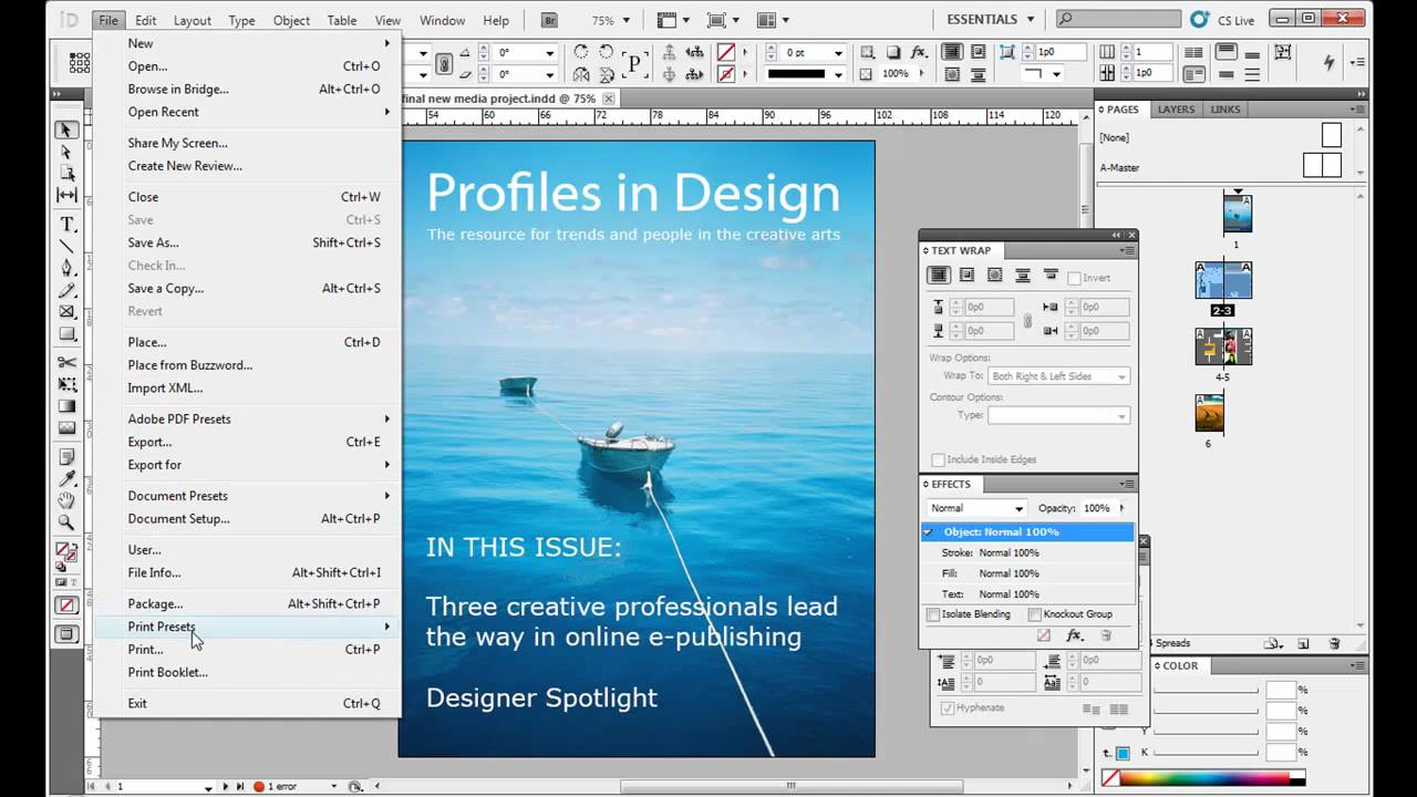 Designing PDFs and EPUBs for E-Readers in Adobe InDesign - YouTube