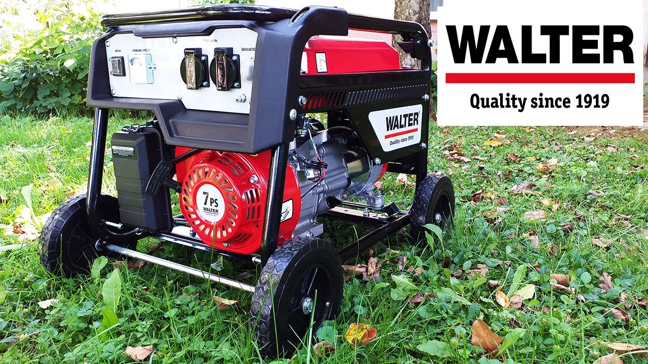 WALTER Generator Stromerzeuger Agregat 2600W Look & Sound - YouTube