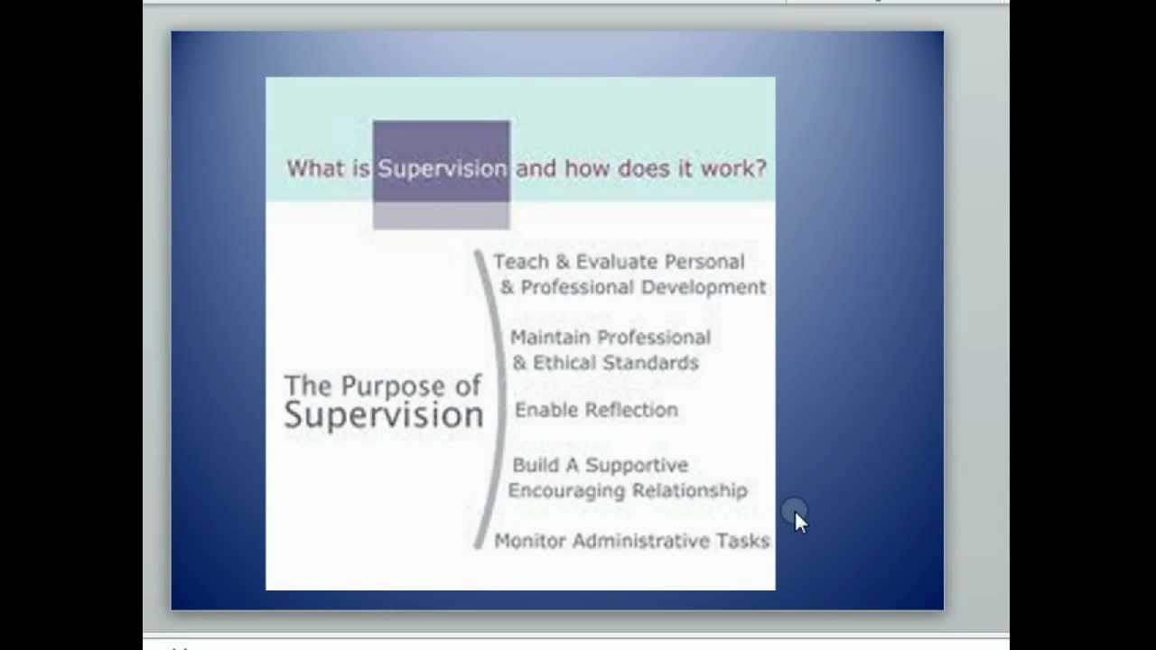 Therapy Supervision-explanation - YouTube