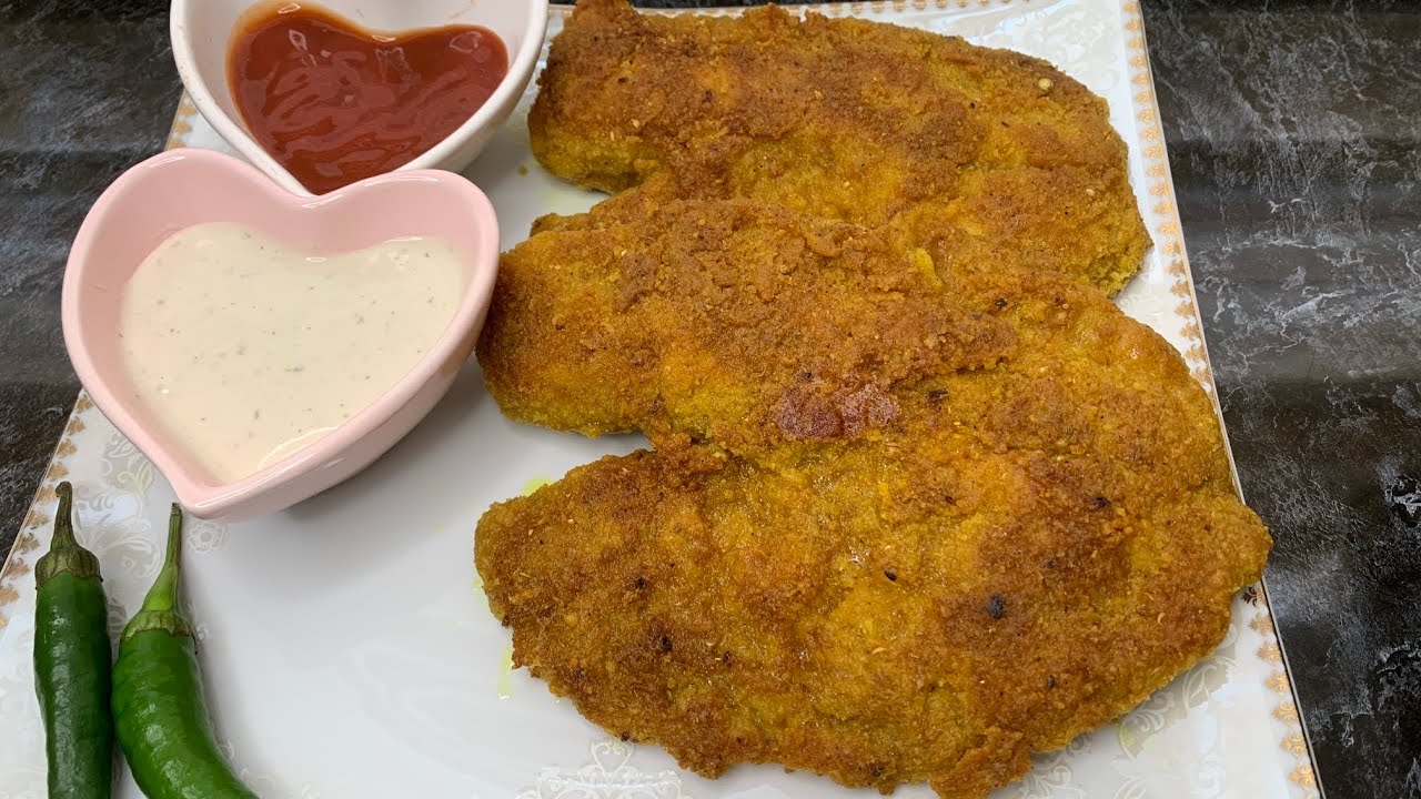 Delicious fish Schnitzel Food at Home Recipe - YouTube