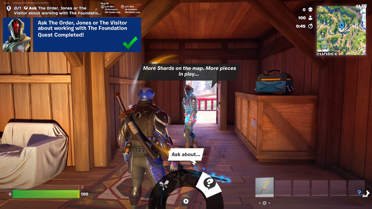 Fortnite - Ask The Order Jones Or The Visitor About Working With The ...