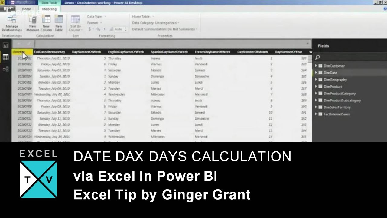 Date DAX Days Calculation Via Excel In Power BI YouTube date-dax-days-calculation-via-excel-in-power-bi-youtube