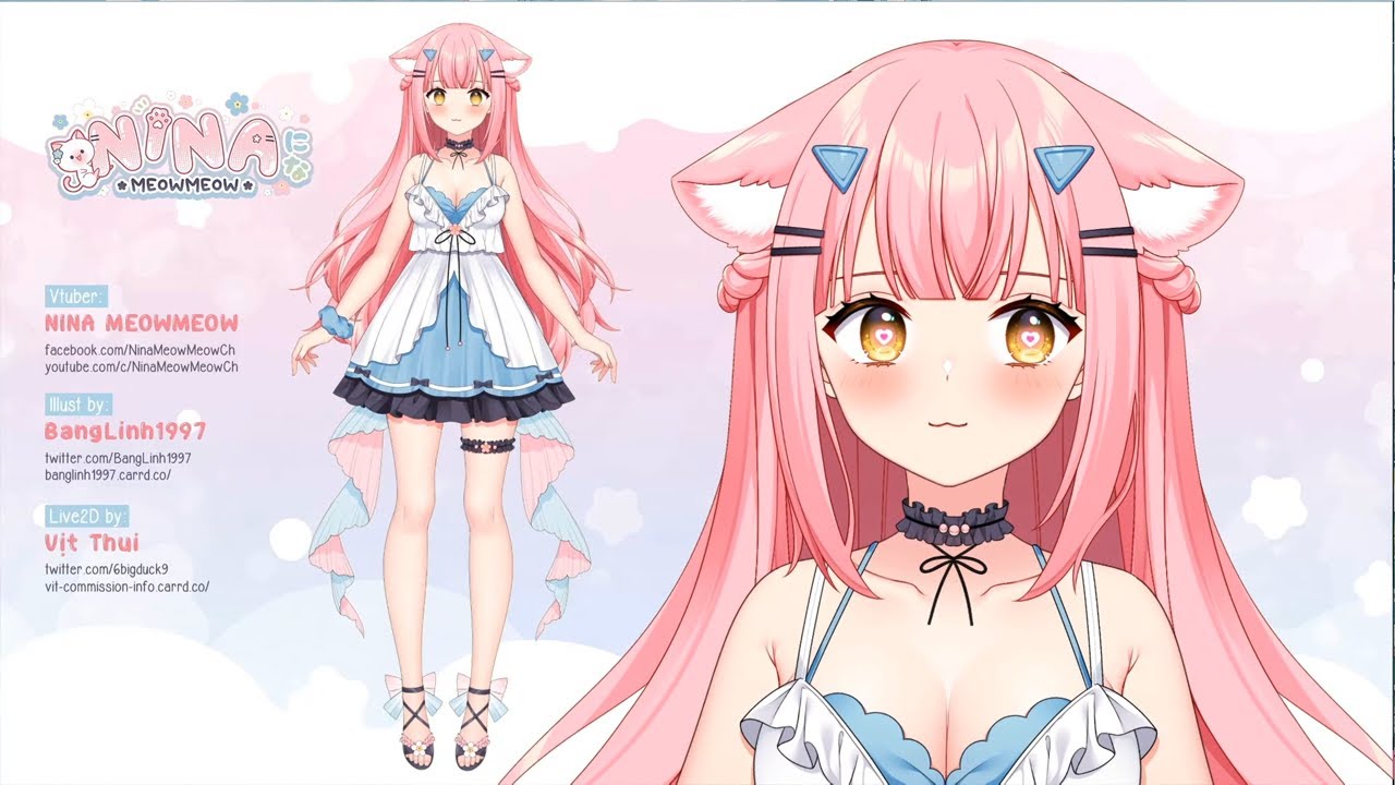 【Vtuber Showcase】Nina MeowMeow【Live2D】 - YouTube