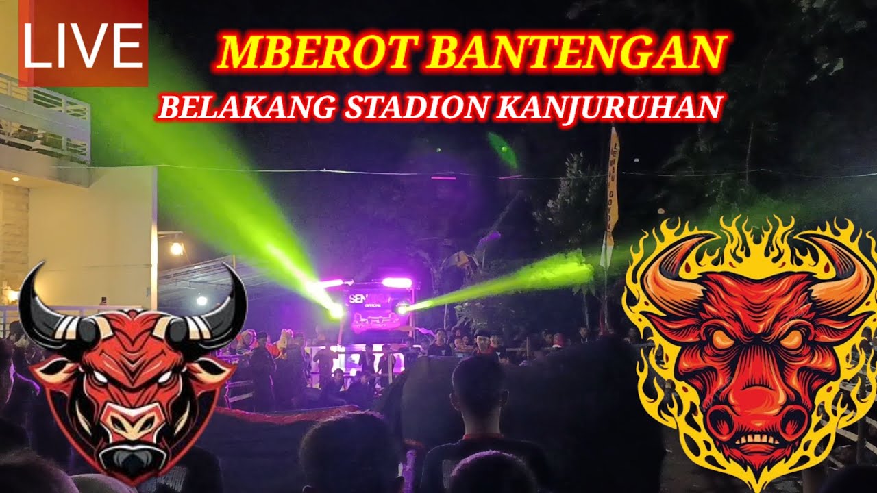 LIVE!! kesurupan mberot bantengan paradise belakangan stadion ...