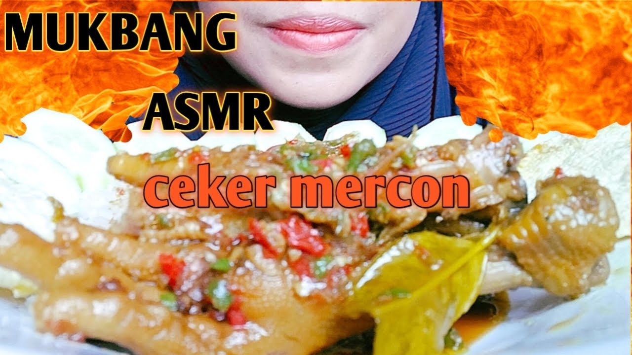 Mukbang Asmr Ceker Mercon🐔🤤🤤 Pedas Poll🔥🔥 Youtube