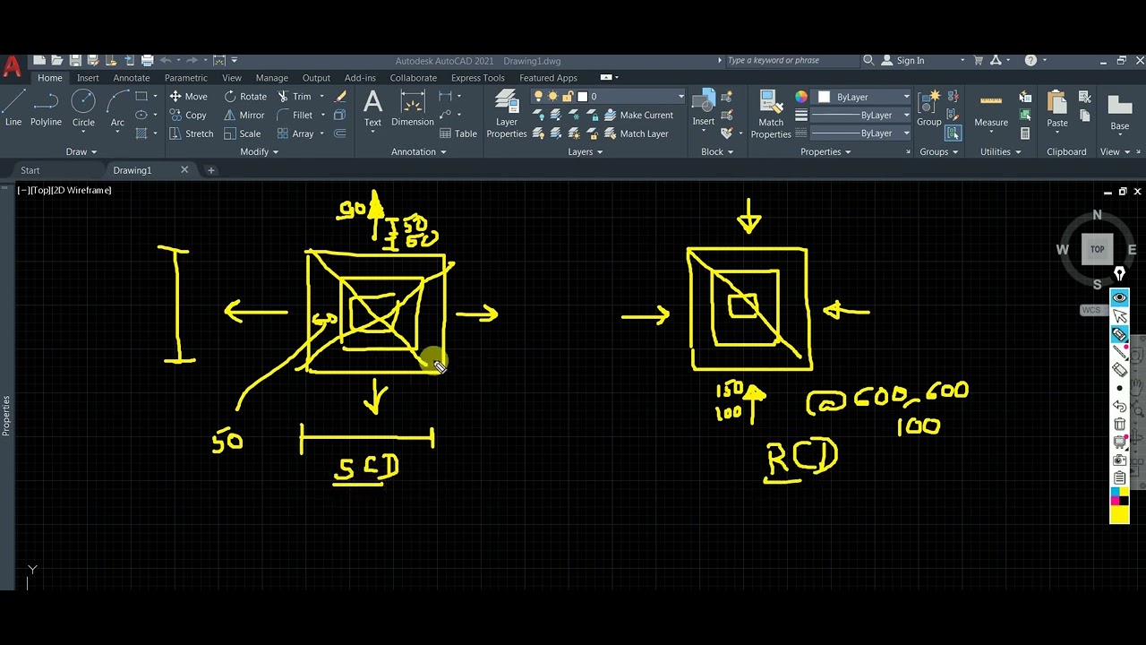 HVAC Drafting - Learn to draw Air terminal ( SCD AND RCD) - YouTube